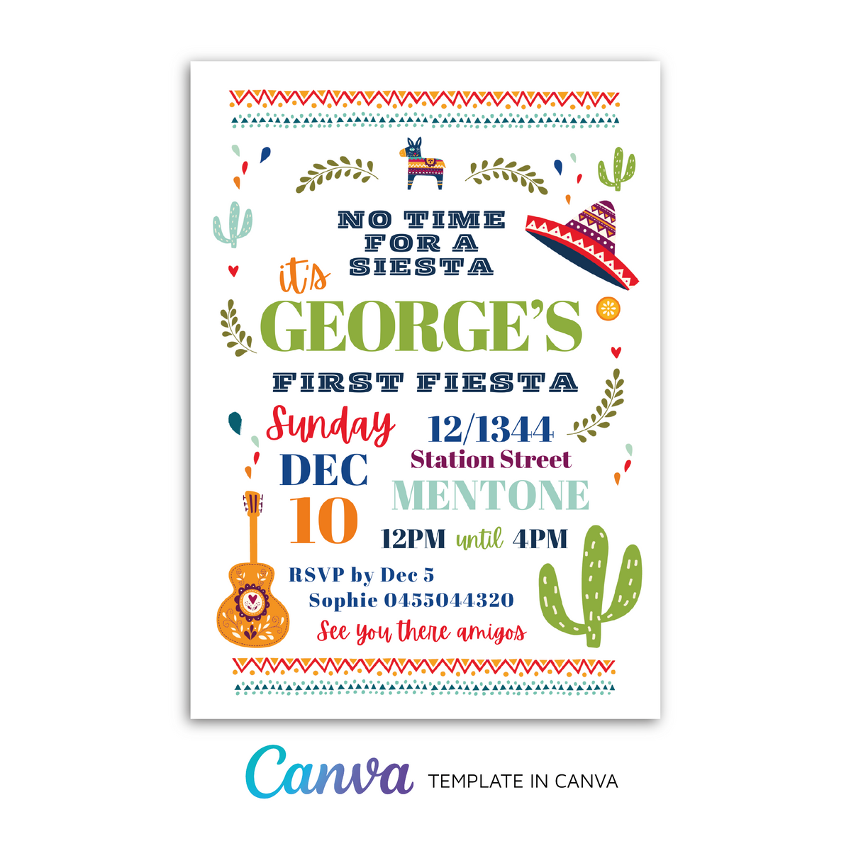 FIESTA - Digital Invitation (Template) – Ink Hearts Paper