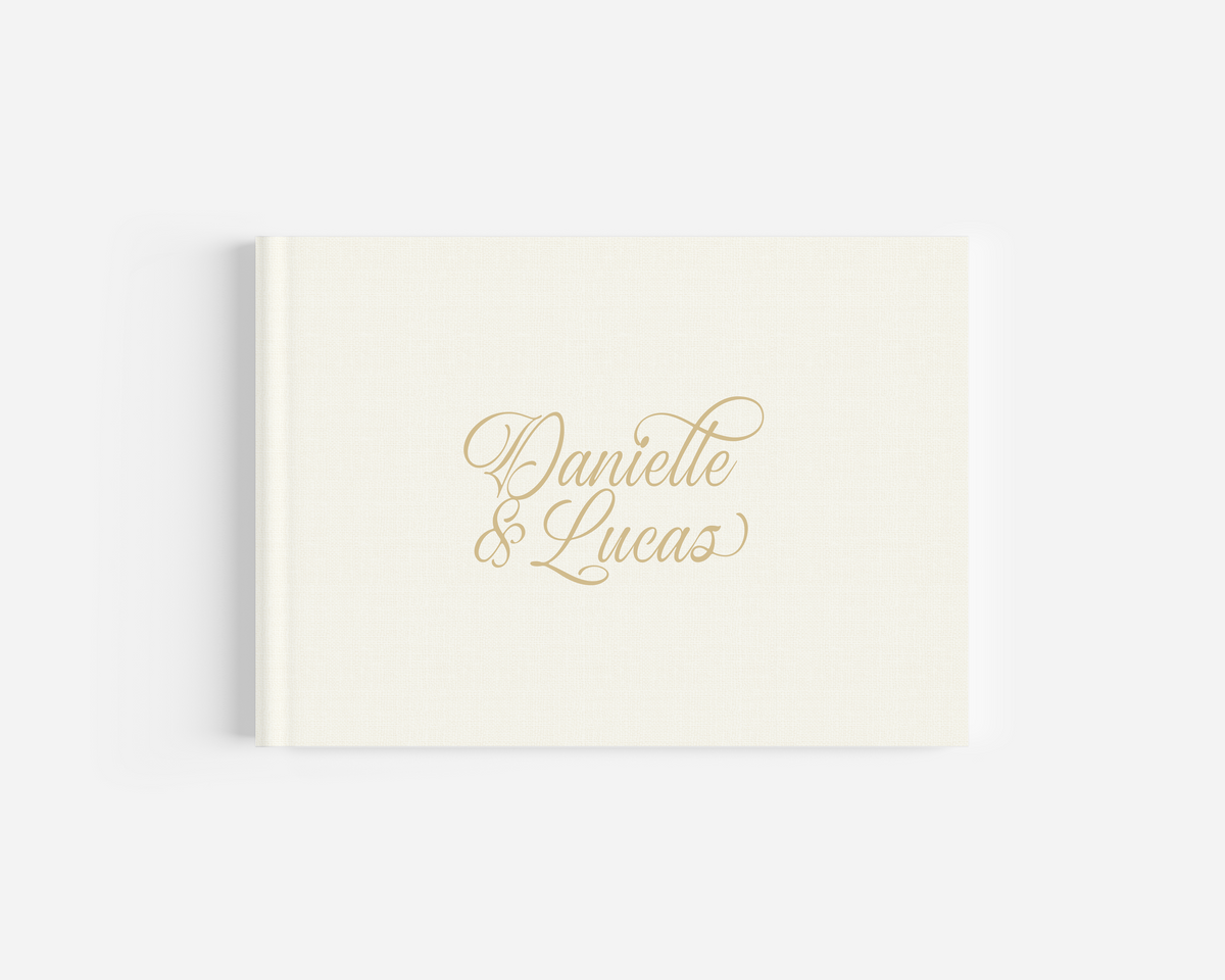 DARLING - Personalised Linen Guest Book – Ink Hearts Paper