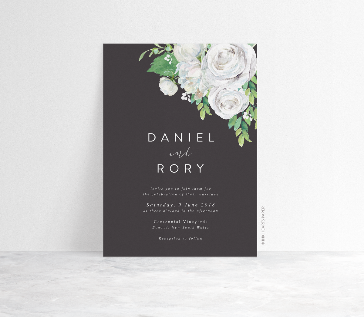 DANIEL - Invitation - Wedding Invitations Australia – Ink Hearts Paper